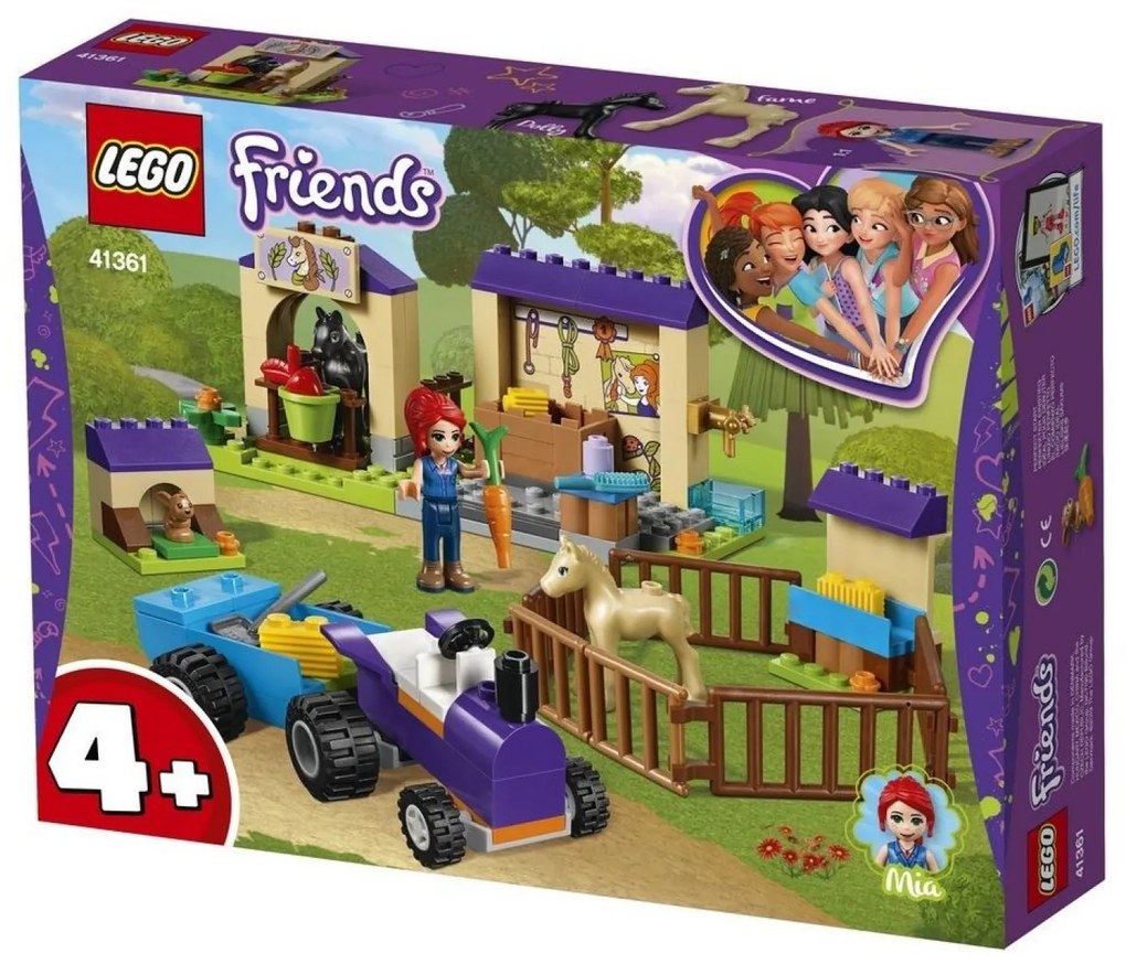 Lego stavebnice lego friends 41361 mia a stáj pro hříbata