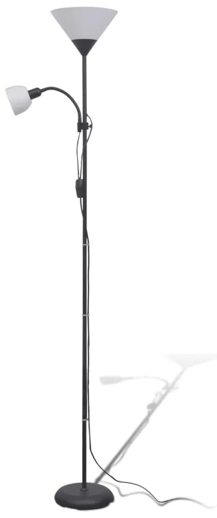 Stojací lampa černá 242733