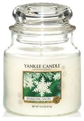 Vonná svíčka Yankee Candle Sparkling Snow, střední