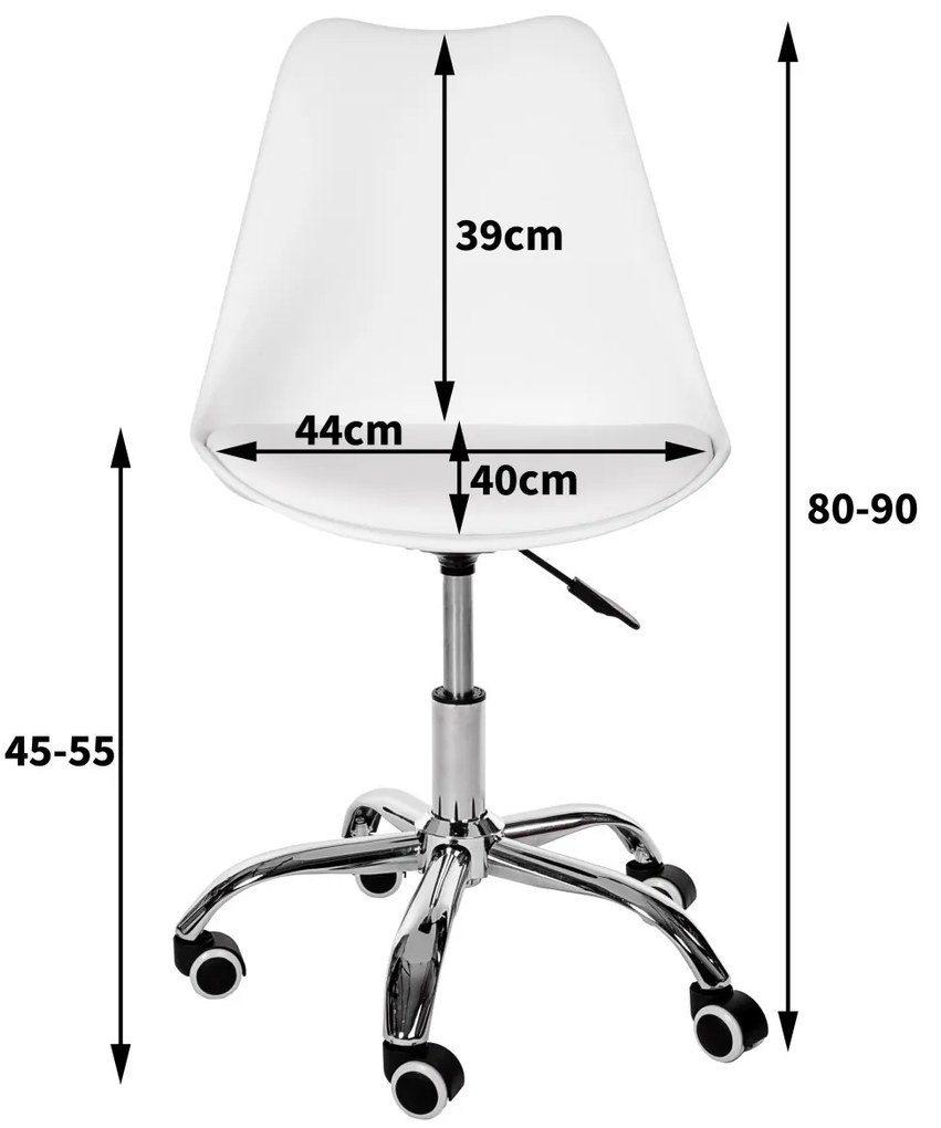 Otočná židle FD005 bílá