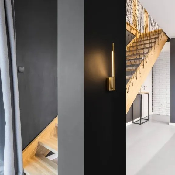 Designové nástěnné svítidlo Raccio A 6 zlaté