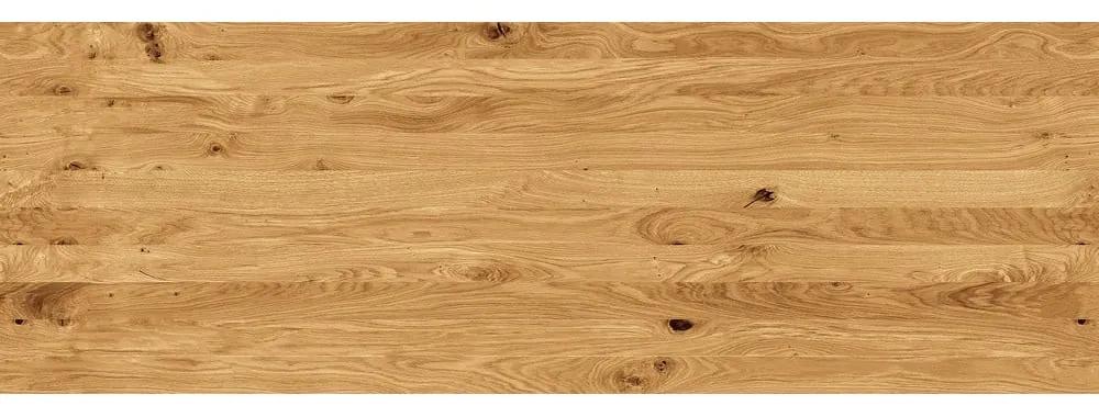 Nízká komoda z dubového dřeva 100x90 cm Retro - The Beds
