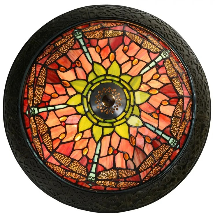 Stropní světlo Tiffany Philibert – 38x19 cm