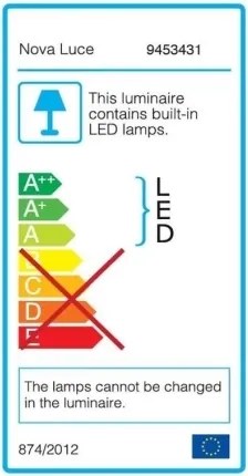Závěsné LED svítidlo NOVA LUCE RANDO THIN 30W 3000K 9453431 stmívatelné Triac