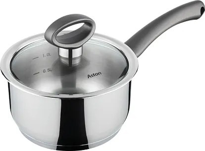 Aston Nerezový rendlík 16 cm / 1,5l - STEEL s poklicí