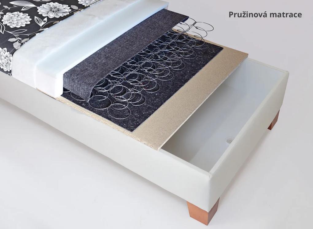 NEW DESIGN postele Válenda KLASIK s úložným prostorem, matrace a rošt v ceně, 80×200 cm Velikost postele: 80 × 200 cm