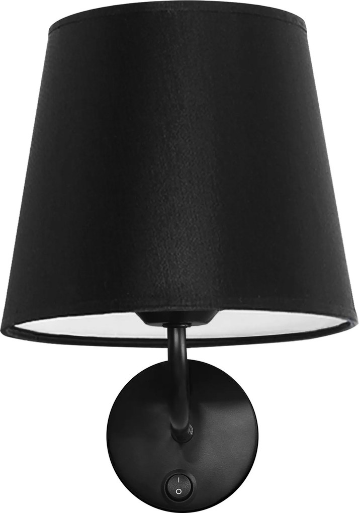 Toolight Toolight, nástěnné svítidlo 1xE27 APP1612-1W, černá, OSW-01594