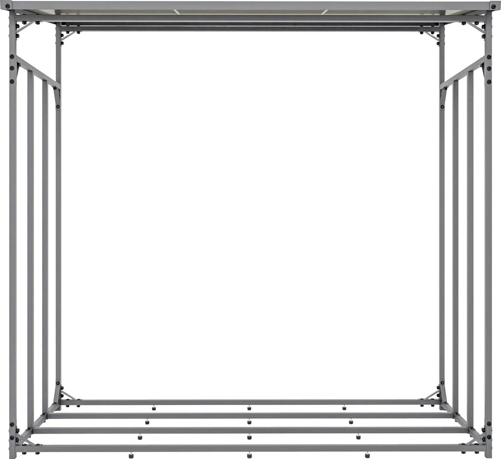 Přístřešek na palivové dřevo + ochranná plachta Ruston Aluminium XL – antracitová