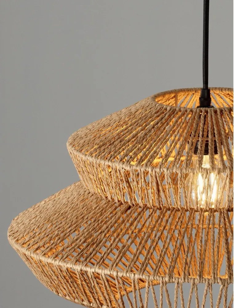 Provazové závěsné svítidlo v přírodní barvě ø 50 cm Nua – Nova Luce