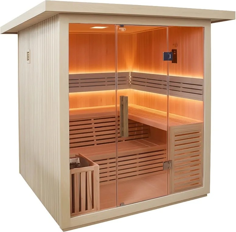 BPS-koupelny Finská zahradní sauna  180x180, 4-6 osoby
