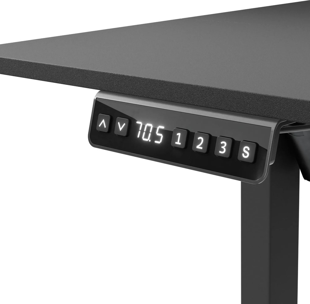 Elektricky výškově nastavitelný rám psacího stolu s motorem 110-160 cm DV-201ODF - černá