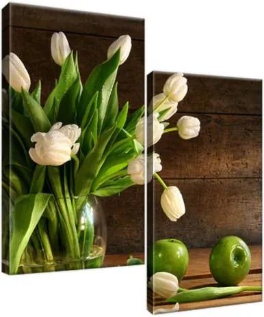 Tištěný obraz Bílé tulipány 60x60cm 1364A_2A