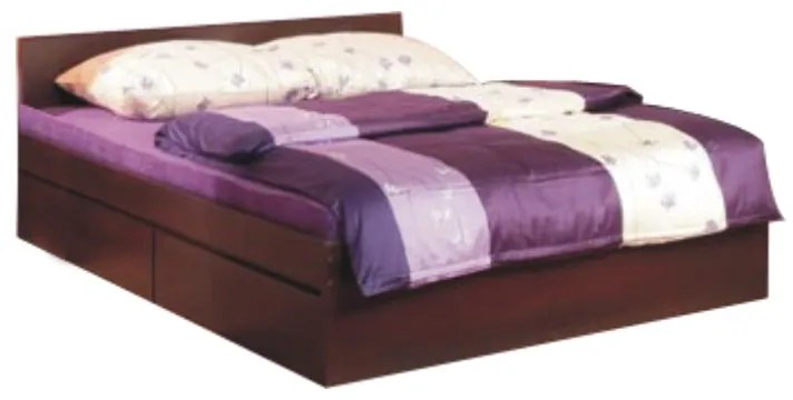 Manželská postel v moderním dekoru borovice PELLO TYP 92