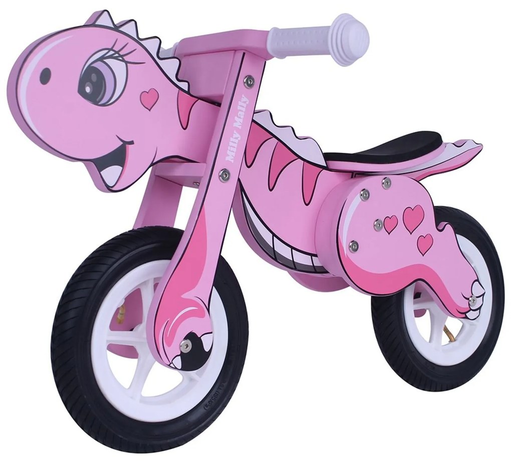 Dětské odrážedlo kolo Milly Mally DINO Mini pink