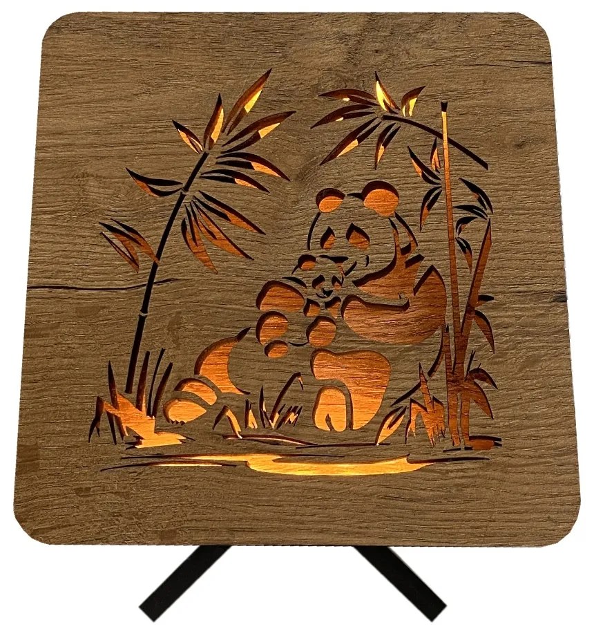 Li-Go "Pandy" lampa 19x19cm provedení povrchu: černá s patinou