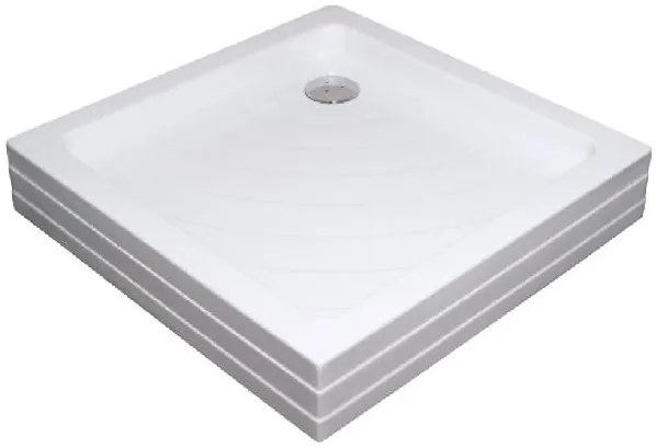 Ravak Kaskada - Sprchová vanička Angela PU, 80x80 cm, AntiBac, bílá A004401120
