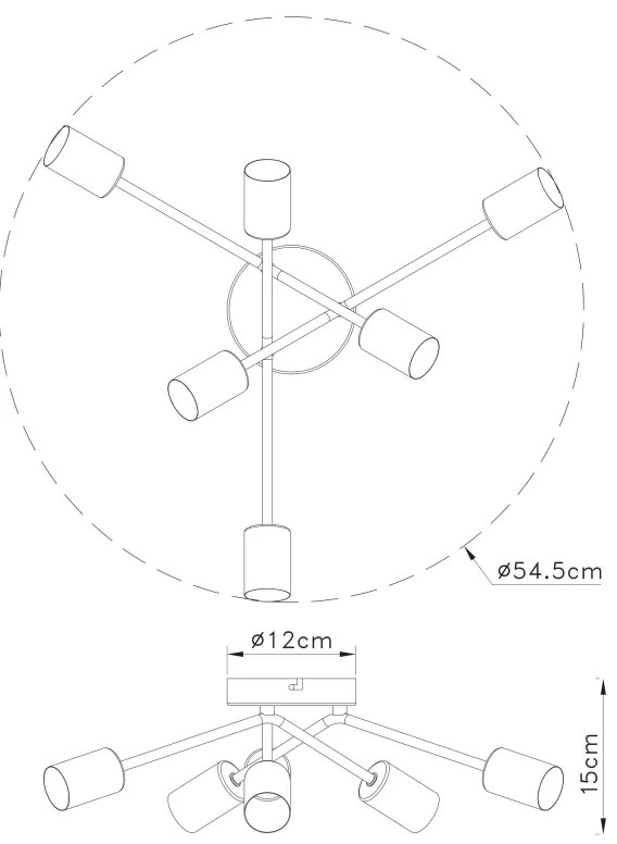 GLOBO SARINI 54003-6D Stropní svítidlo