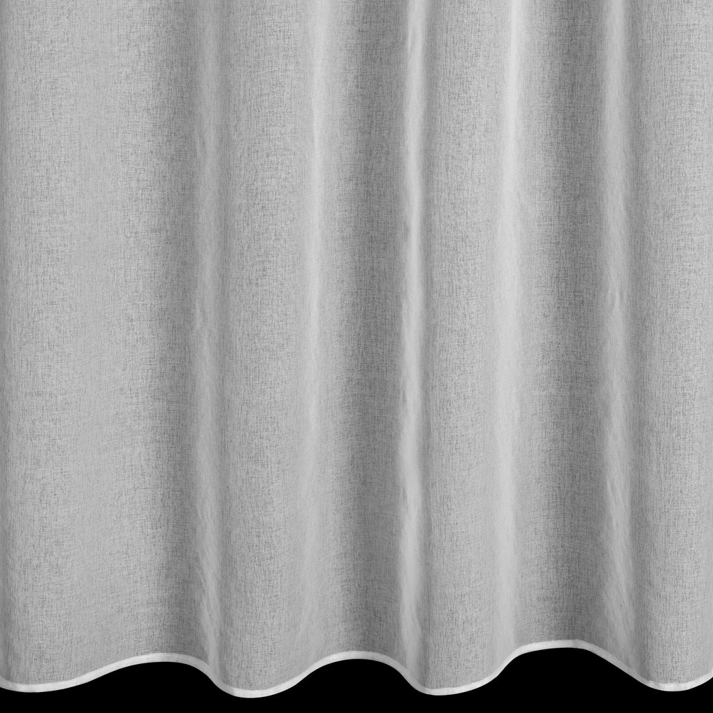 ZÁCLONA NA KROUŽCÍCH ROSALIE 140X250 CM BÍLÁ