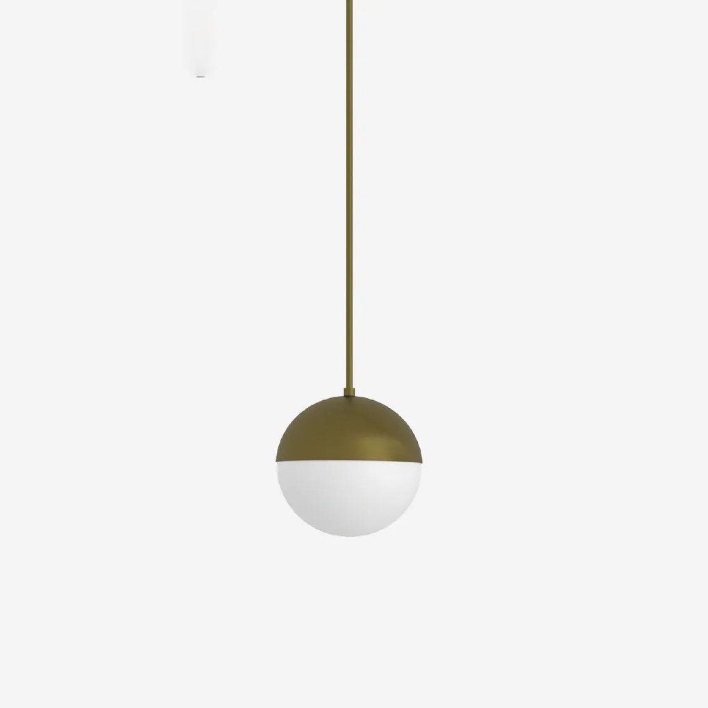 Minimalistické retro svítidlo na tyčovém závěsu Semiluna E27 Barva: Bronz