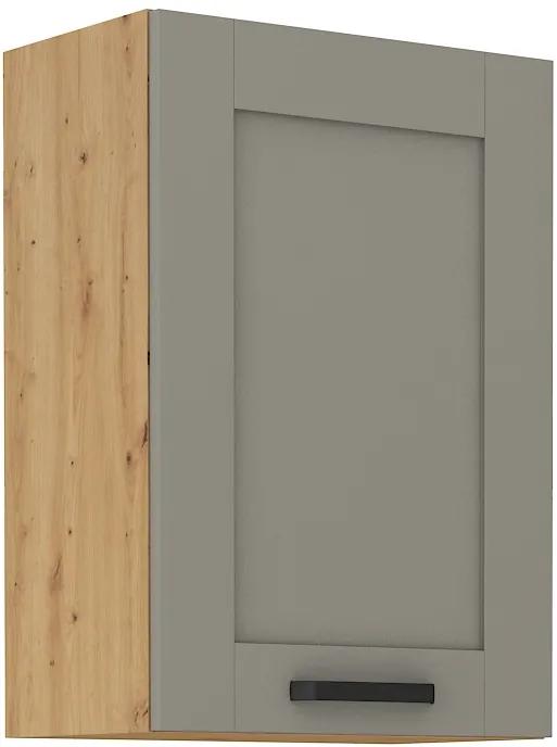 STL 50 cm skříňka horní jednodveřová LUNA Barevné provedení LUNA: Bílá / Prachově šedá