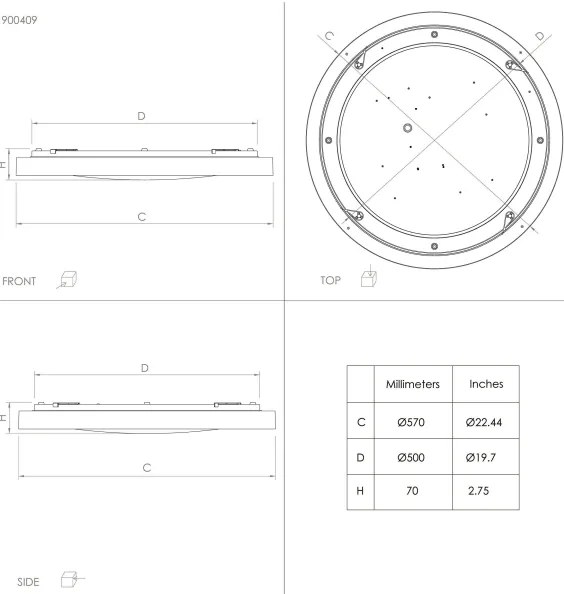Eglo 900409 -LED RGBW Stmívatelné stropní svítidlo MONTEMORELOS-Z LED/34,5W/230V