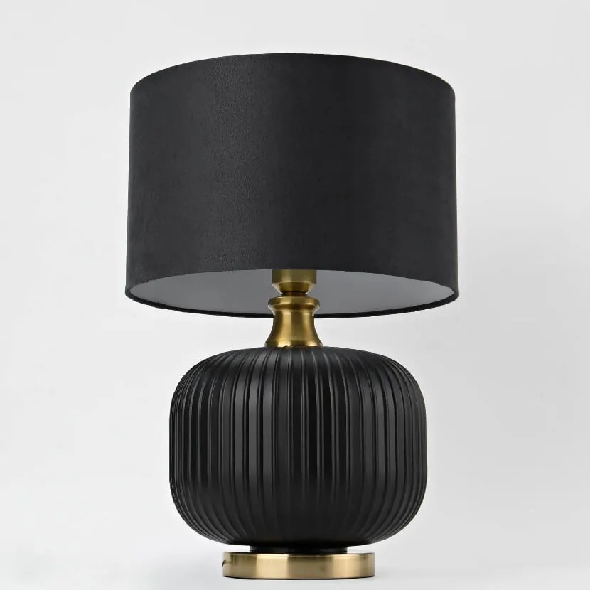 Černá stolní lampa TAMIZA 48 cm