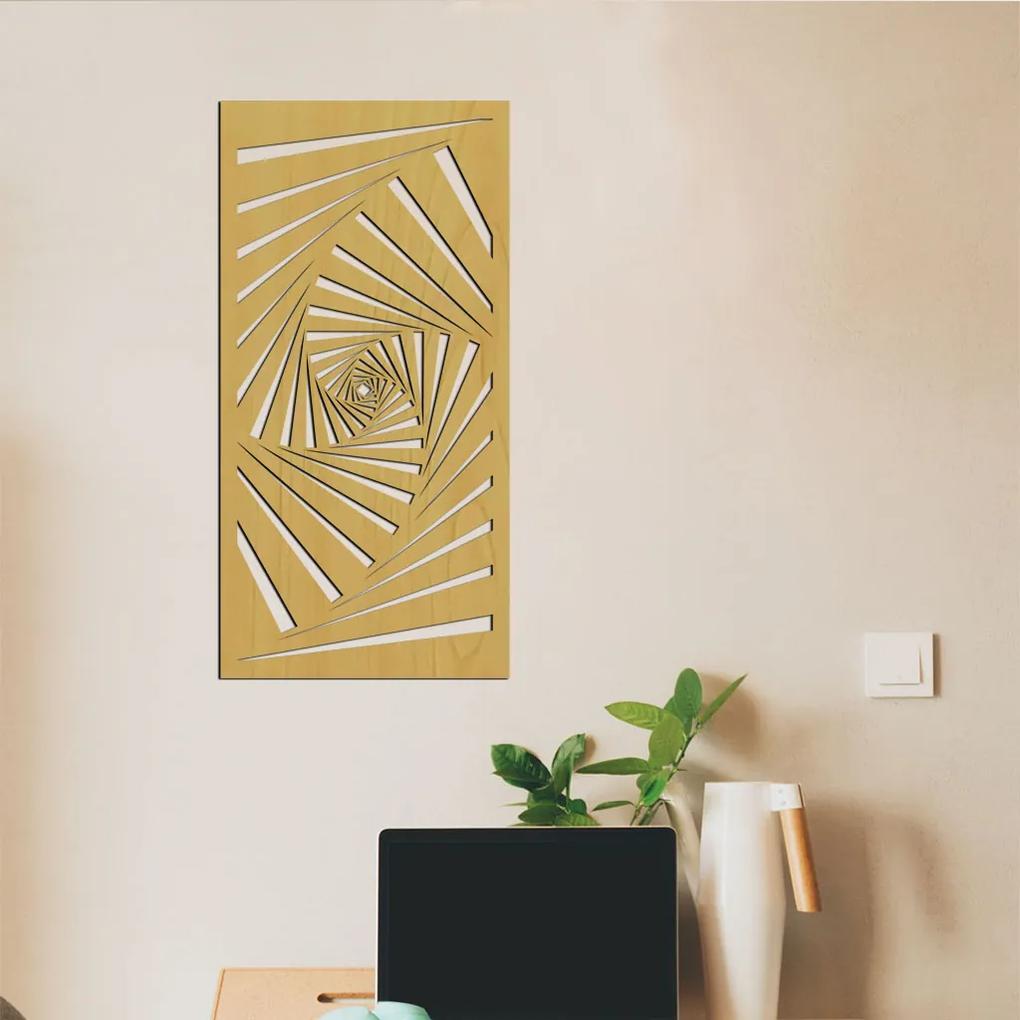 dřevo života Dřevěný dekorační panel na zeď SCHODIŠTĚ Rozměry (cm): 40x80, Barevný vzor: Černá