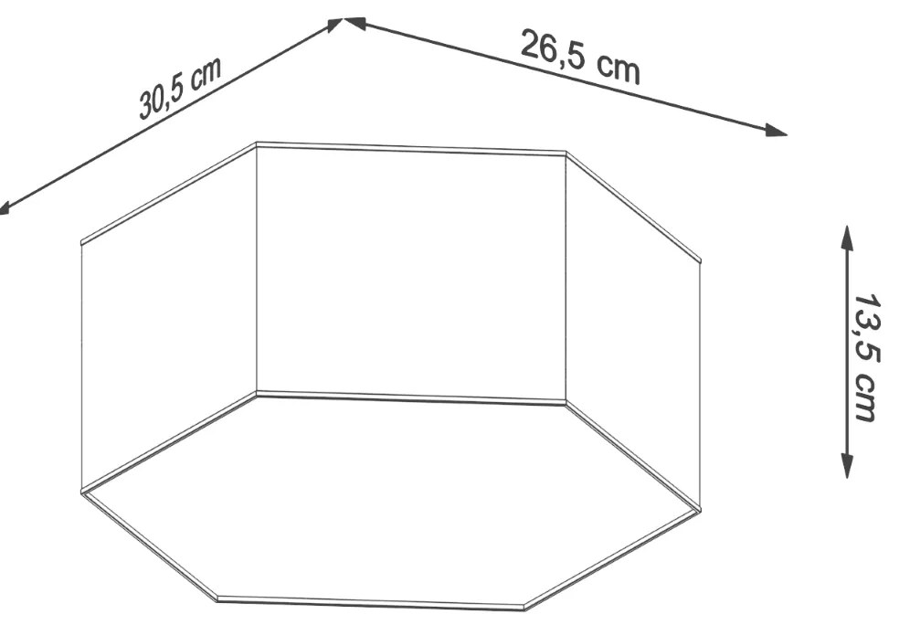 Stropní svítidlo Sunde 1, 1x bílé plastové stínítko, (bílý plast)