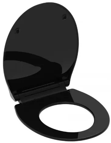 Eisl / Schüette Eisl WC sedátko Black duroplast SLIM SoftClose, EasyTake