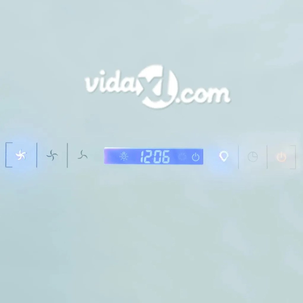 vidaXL Marketos Digestoř tvrzené sklo bílé 600 mm