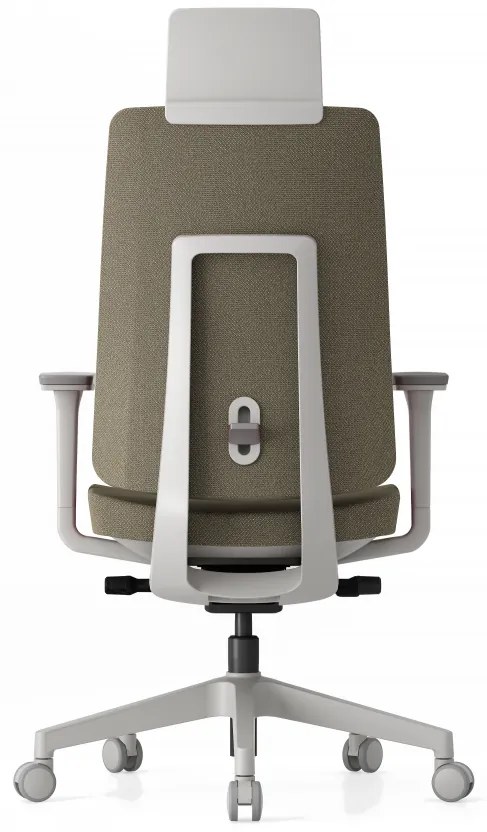 Office Pro Kancelářská ergonomická židle K50 — bílá Modrá