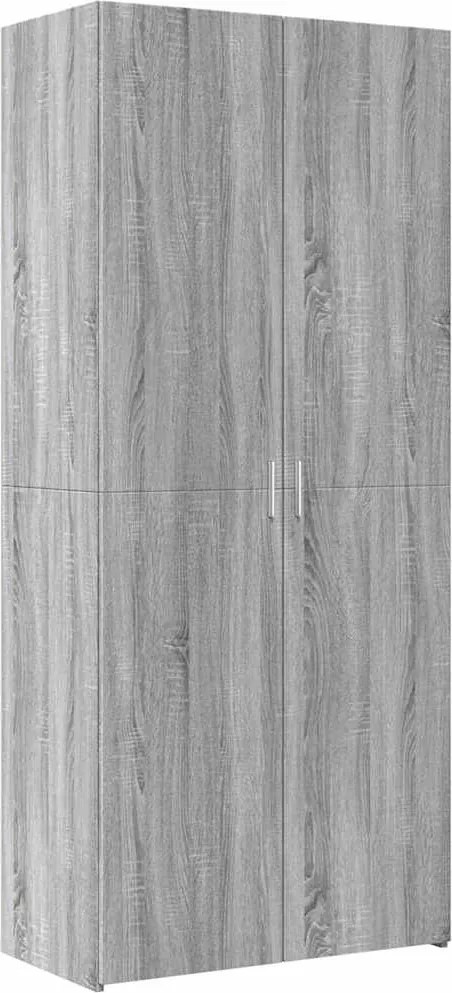 Úzká úložná šedá sonoma 80x42,5x225 cm kompozitní dřevo 3281355