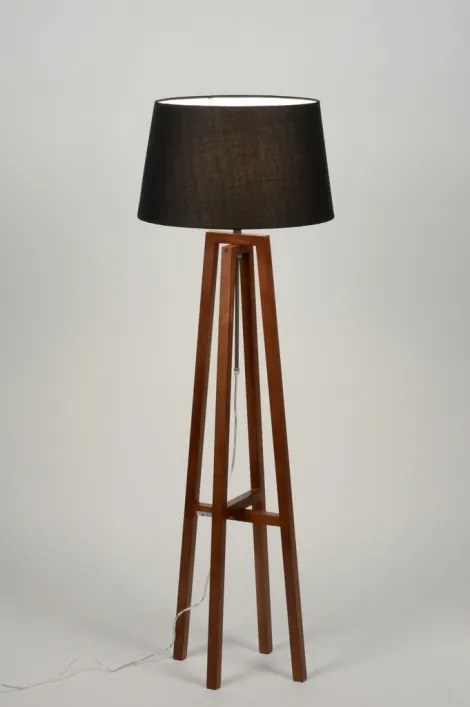 Stojací designová lampa Paola Nero and Brown