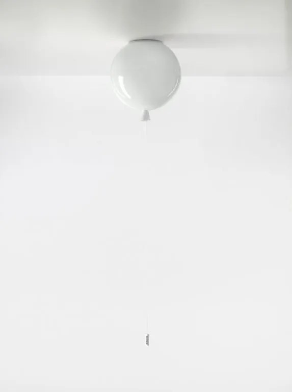 Brokis Memory, skleněné stropní svítidlo Barva: Bílá, Velikost: Ø 300 mm, Povrch skla: Lesklý