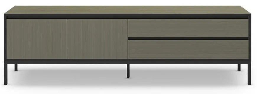 Tmavě zelený TV stolek 180x55 cm Lorenza – Marckeric