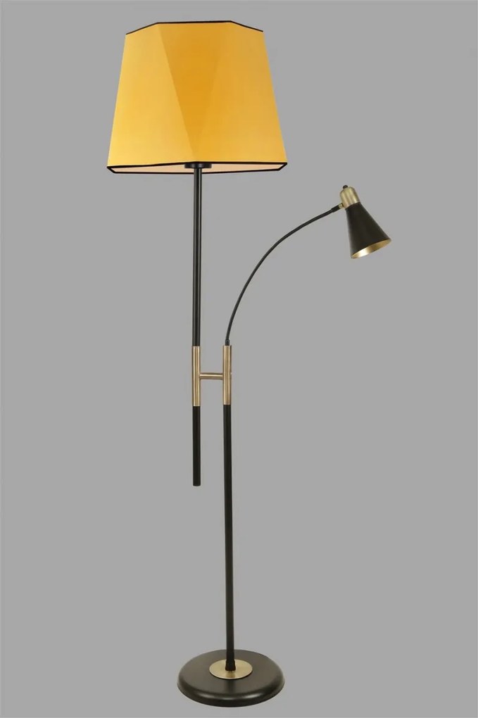 Stojací lampa Forza Altıgen 165 cm žlutá