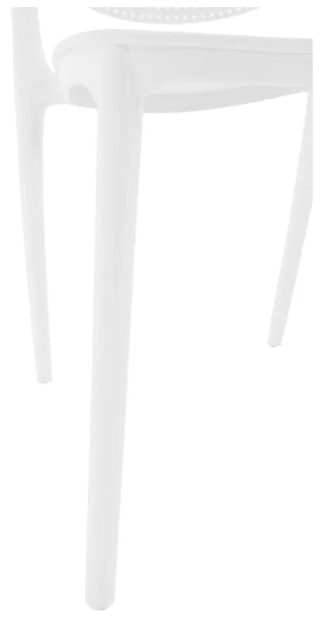 Stohovatelná plastová židle FEDRA NEW bílá