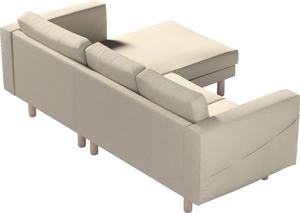 Potah na pohovku IKEA Norsborg 3-místná se šezlongem barva béžová látka pletený vzor