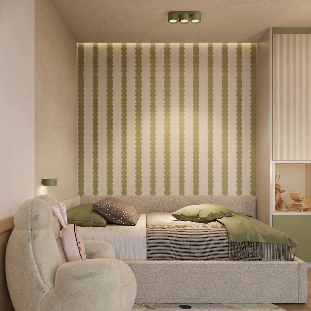 Sollux Lighting Stropní svítidlo MODO 3 olivově zelené GX53