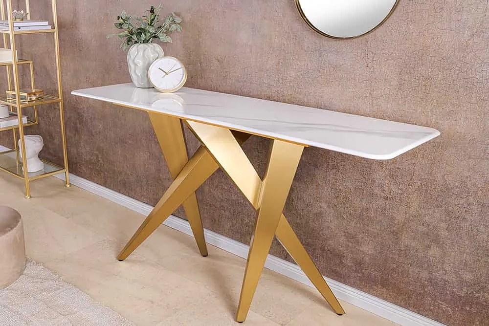 Designová konzole Zephyra 140 cm bílá