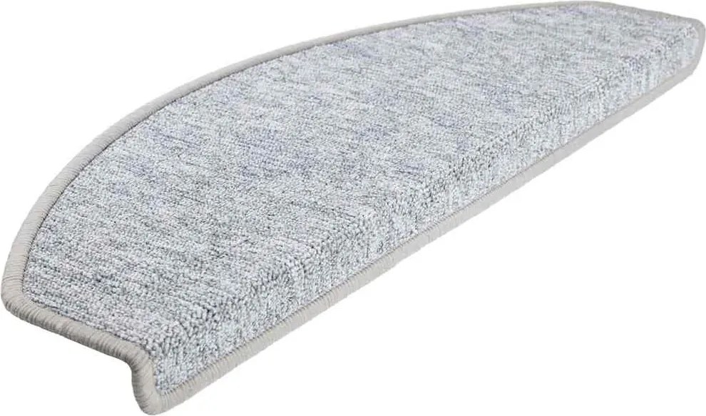 Schodové rohože 30 ks 65 x 24 x 4 cm světle šedé, půlkulaté, velké 3365752