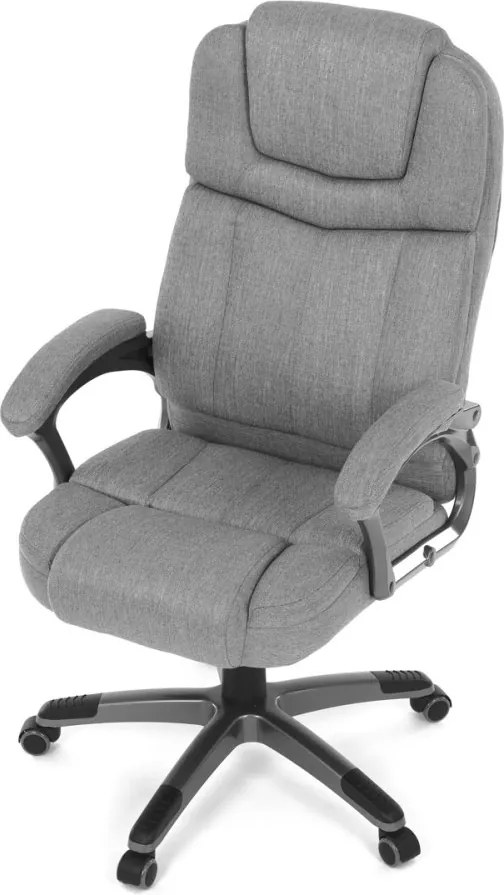 Kancelářské křeslo KA-C715 GREY2, houpací mechanismus, šedá látka (65 x 73) cm