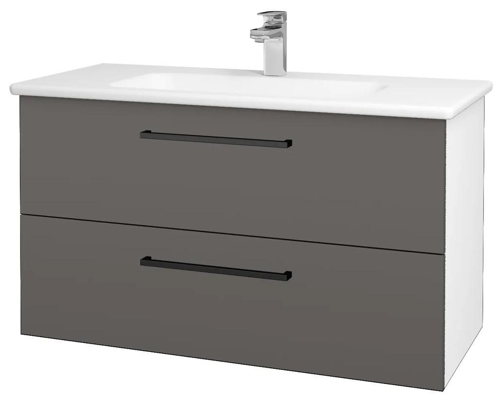 Dřevojas Koupelnová skříň GIO SZZ2 100 Varianta: N08 Cosmo / Úchytka T01 / N08 Cosmo