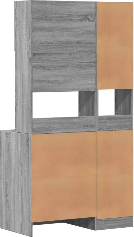 Kuchyňská skříňka šedá sonoma 95 x 50 x 180 cm kompozitní dřevo 3276537