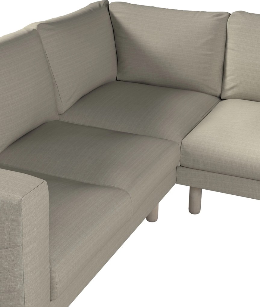 Potah na pohovku IKEA Norsborg rohová 4-místná barva béžová látka pletený vzor