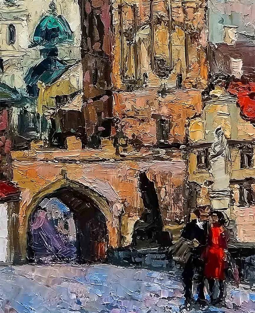 Reprodukce Praha Karlův most Velikost (šířka x výška): 60x40 cm