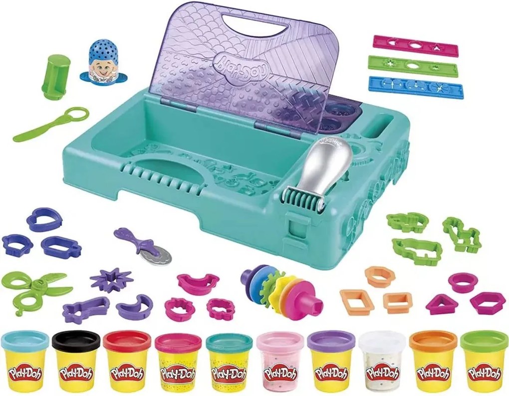 HASBRO PLAY-DOH Kreativní sada na cesty modelína 10 kelímků s doplňky 14f3638