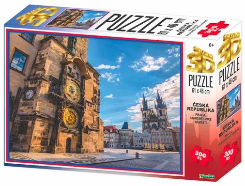 Puzzle 3D Praha Staroměstské náměstí, 300 dílků