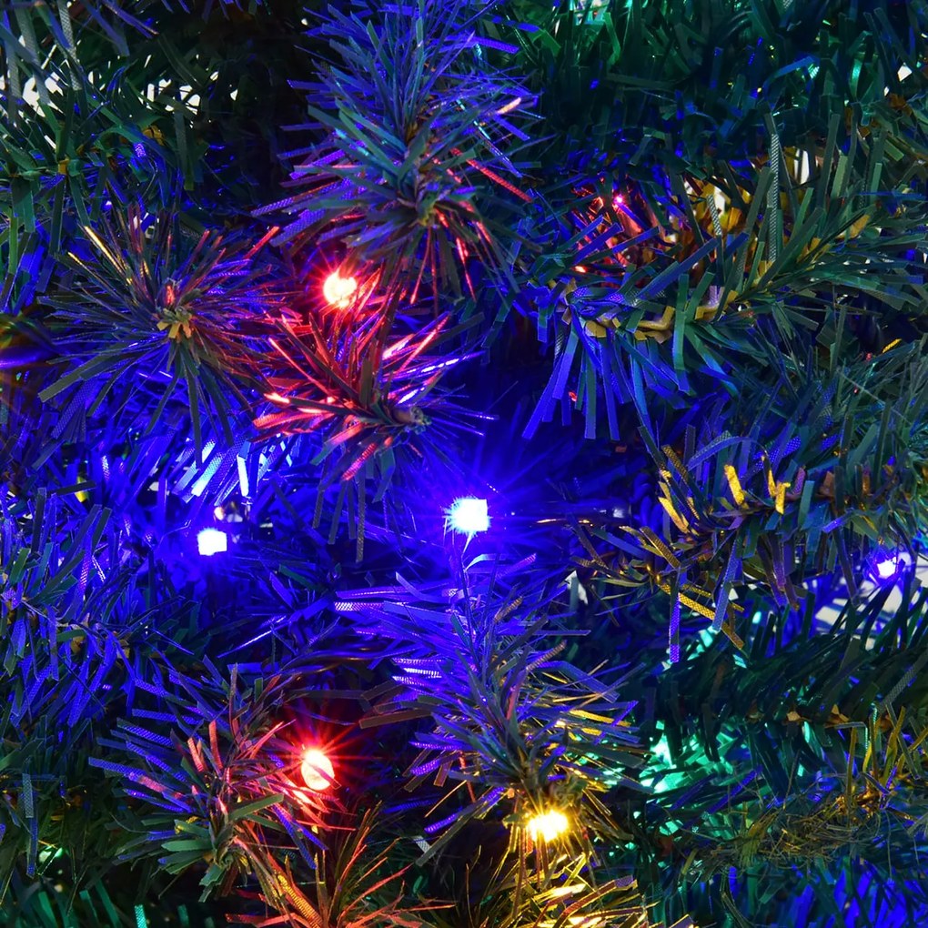 Costway Umělý vánoční stromek 150 cm s LED osvětlením