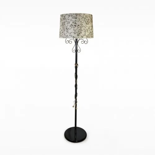 Light for home - Stojací lampa 10330 "Grace new", 1x60W, E27, černá, zlatá